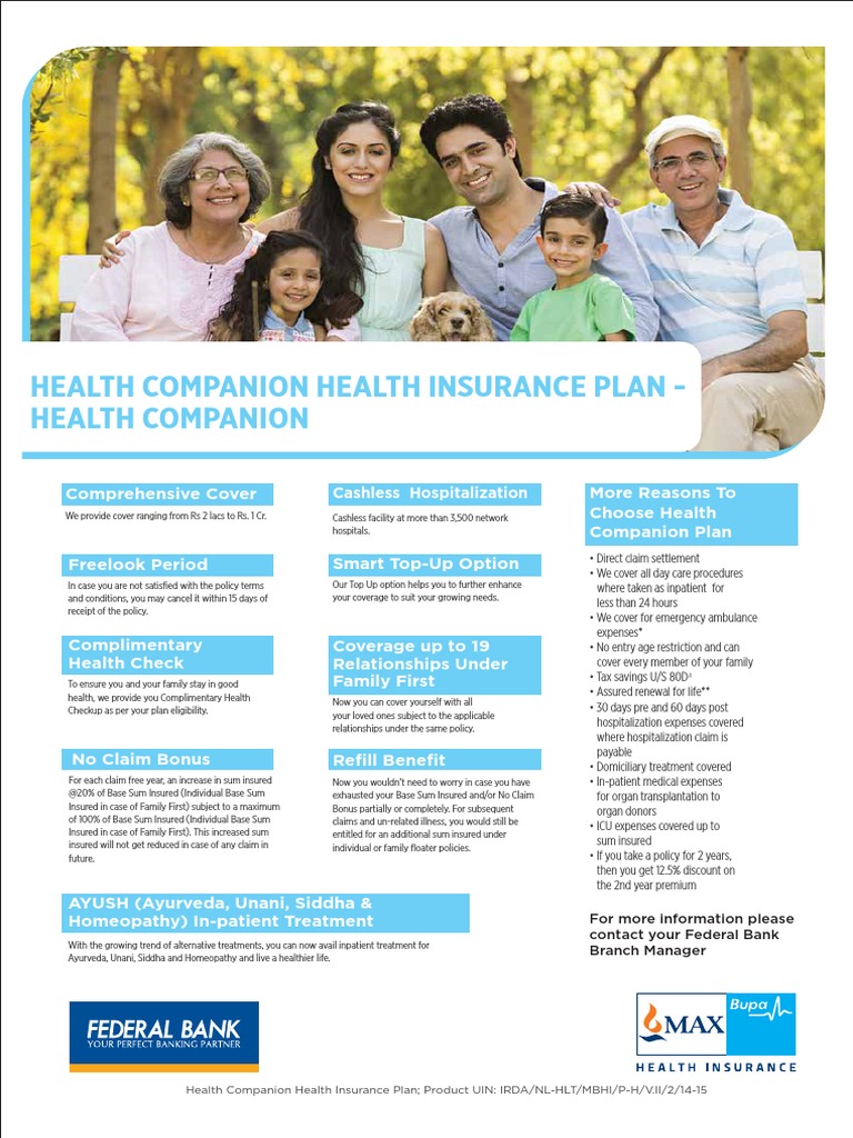 Health Companion Health Insurance Plan - Health Companion | PDF ...