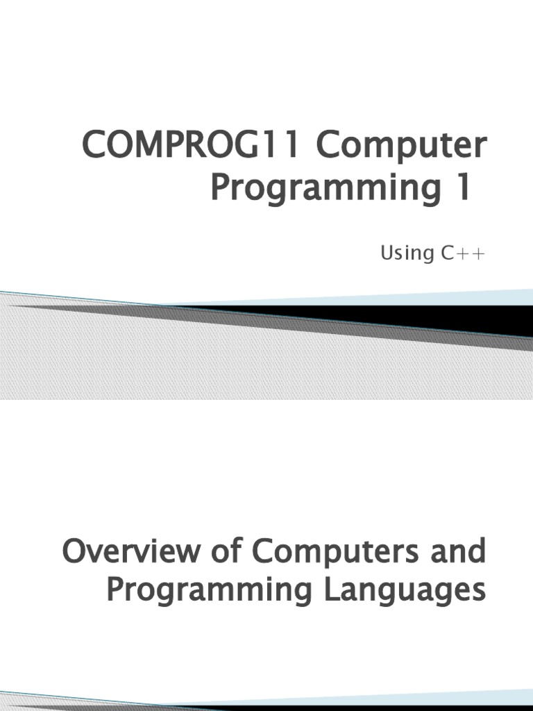 An Introduction to Computer Programming Using C++ | PDF | Character ...