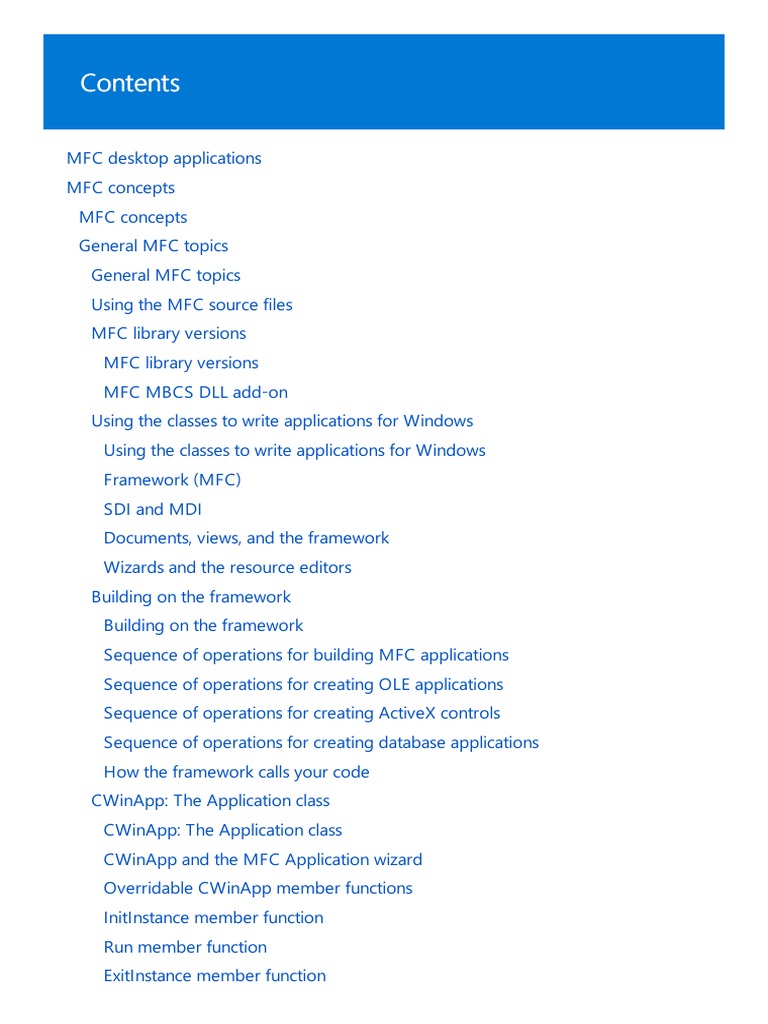 MFC Tutorial PDF | PDF | Class (Computer Programming) | Library (Computing)