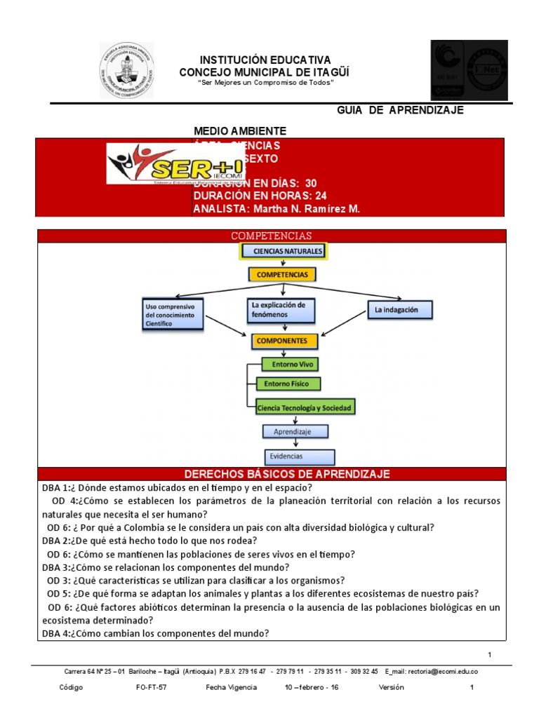 Guía Tema 5 MEDIO AMBIENTE | PDF | Ecosistema | Entorno natural