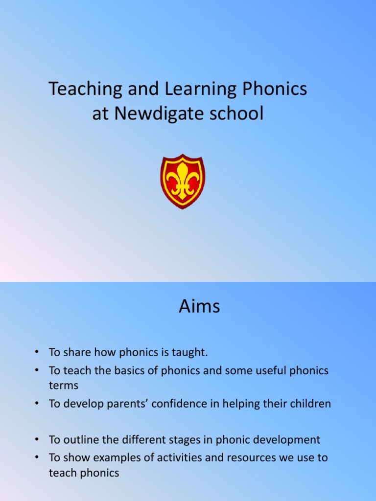 Phonics PPT For Parents 26 9 | PDF | Phonics | Communication