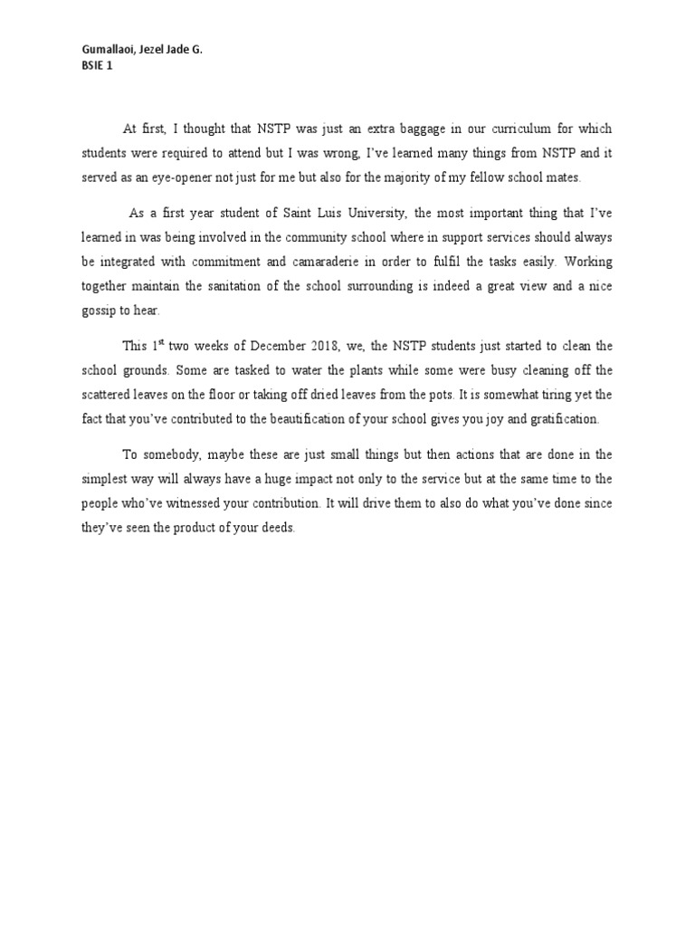 Immersion Reflection | PDF