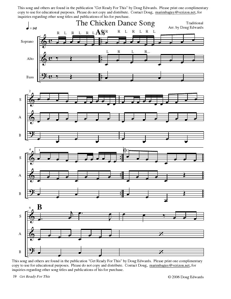 The Chicken Dance Song | PDF | Leisure | Entertainment (General)