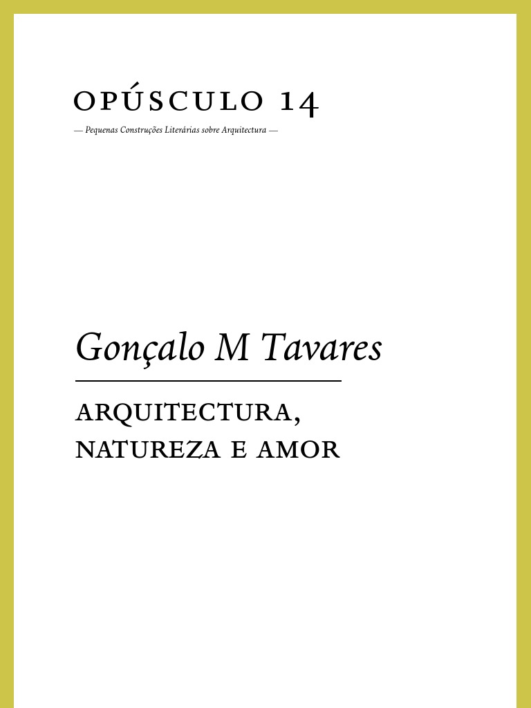 Opusculo 14 | PDF | Moralidade | Science