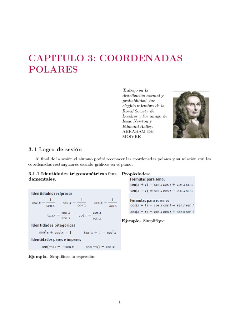 Relación entre Coordenadas Polares y Rectangulares | PDF | Funciones ...