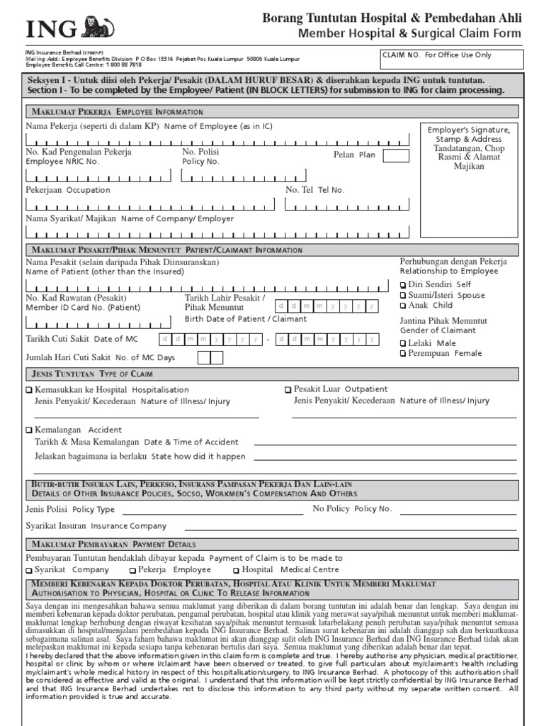 H & S Claim Form | PDF