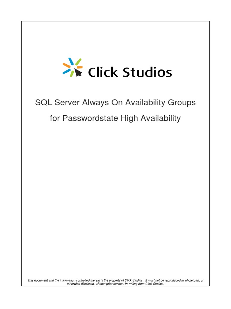 SQL Server AlwaysOn Availability Groups | PDF | Microsoft Sql Server ...