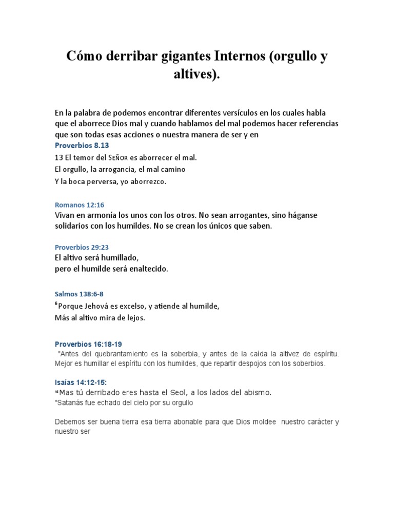 Orgullo y Altivez | PDF