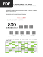 Actividades Números del 300 al 400 | PDF