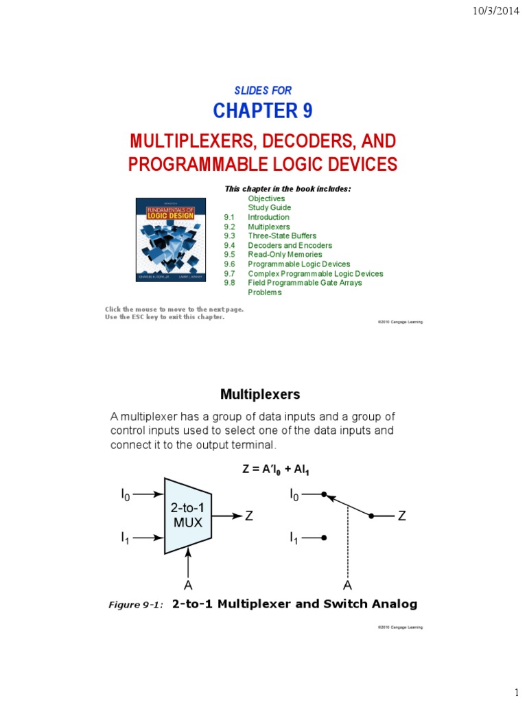 Multiplexers, Decoders, and Programmable Logic Devices: Slides For ...