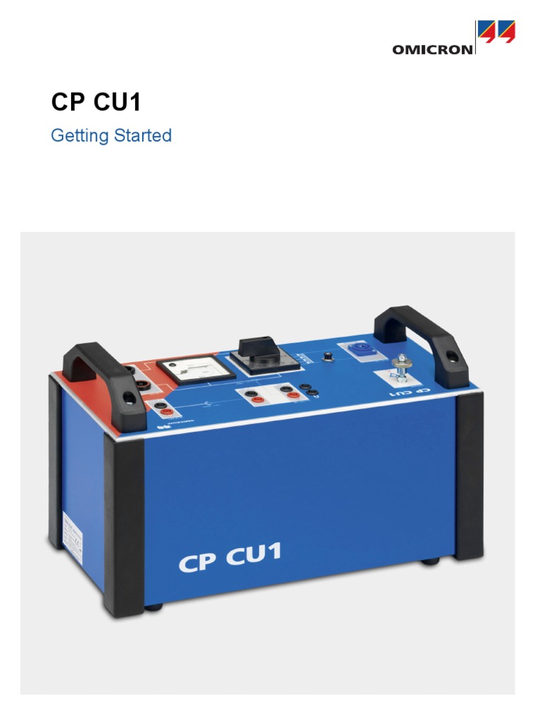 CP CU1 Getting Started ENU | PDF | Electric Power | Electricity