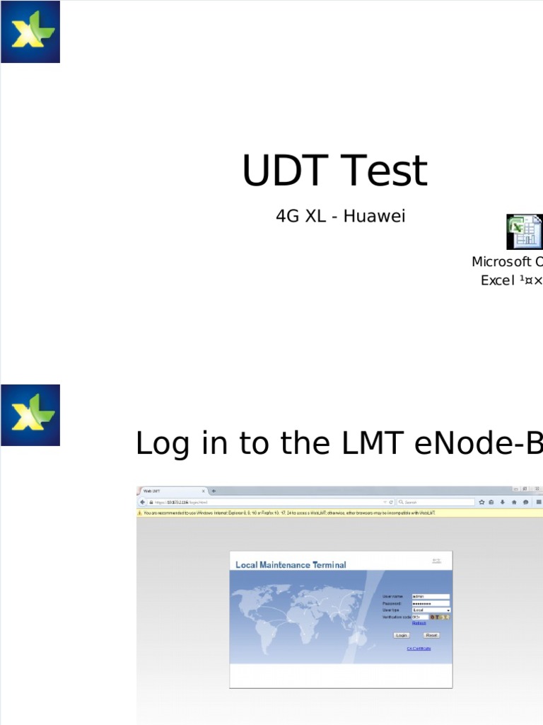 UDT Test: 4G XL - Huawei | PDF