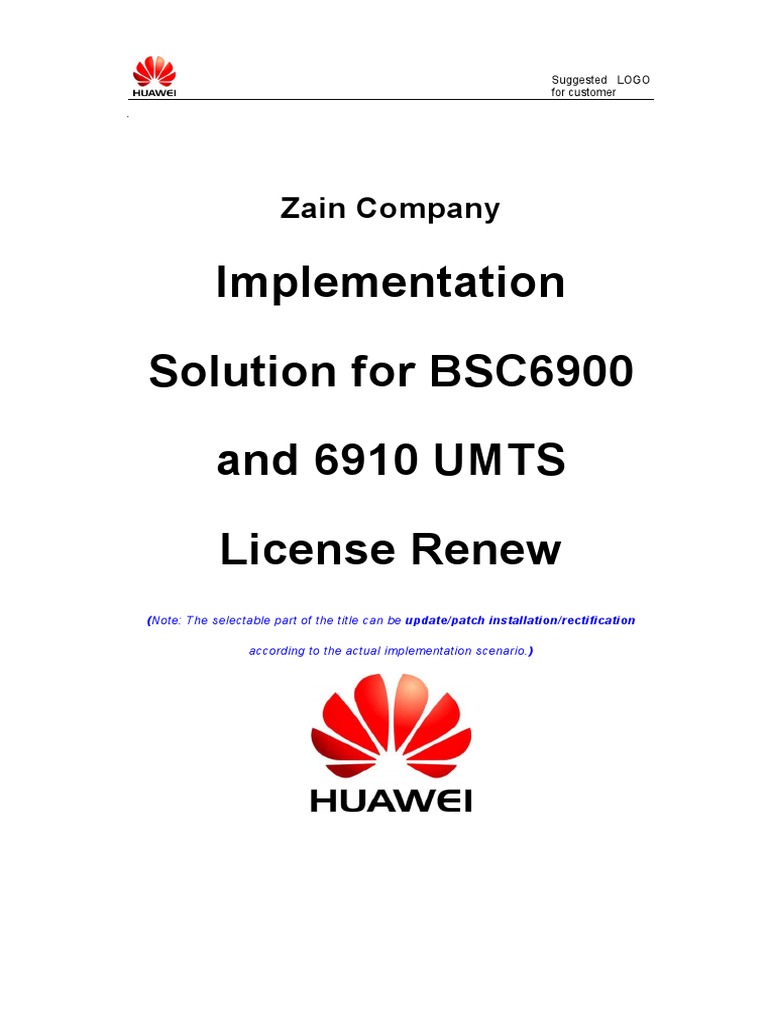 BSC6900-6910 UMTS License Renew MOP | PDF | Technical Support ...
