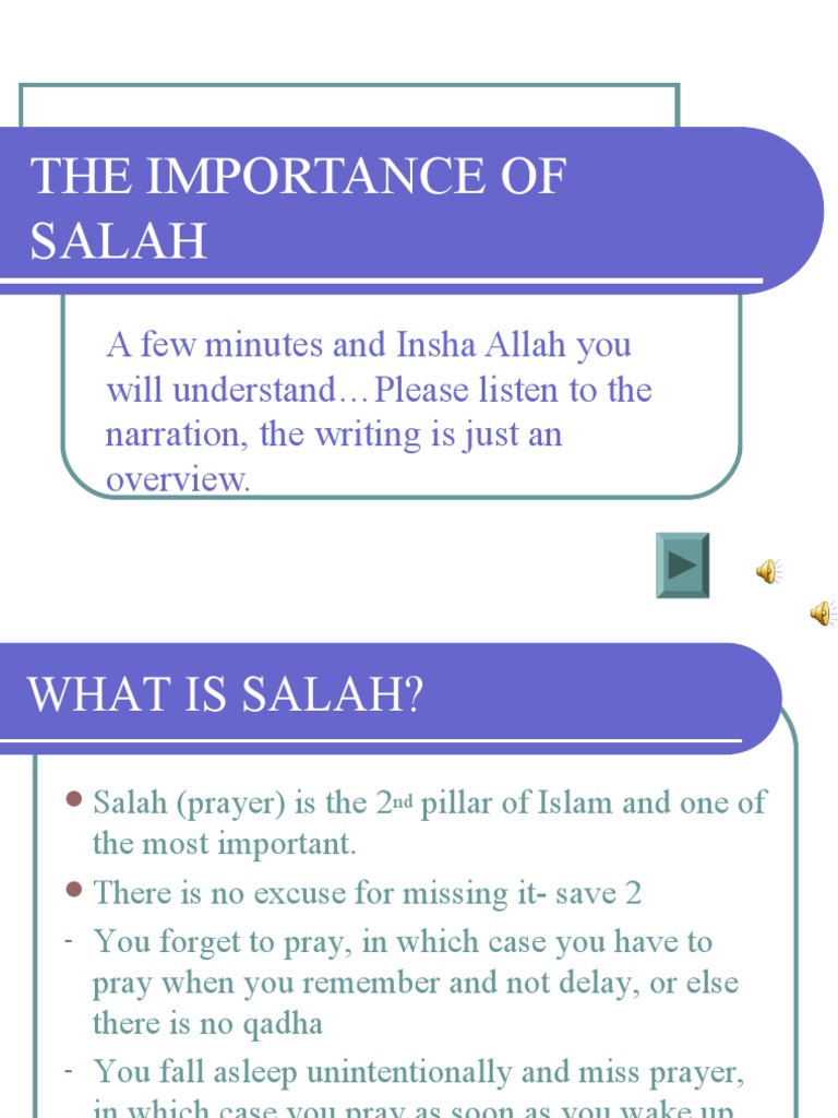 The Importance of Salah | PDF | Religious Behaviour And Experience ...