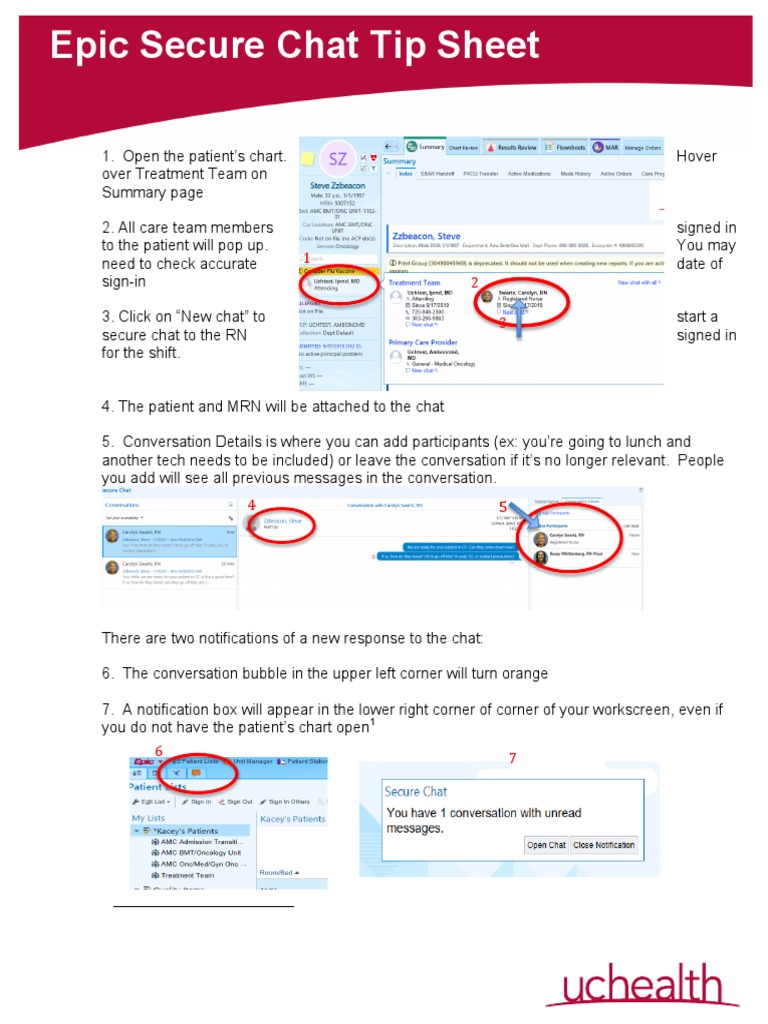 Secure Chat Tip Sheet PDF | PDF