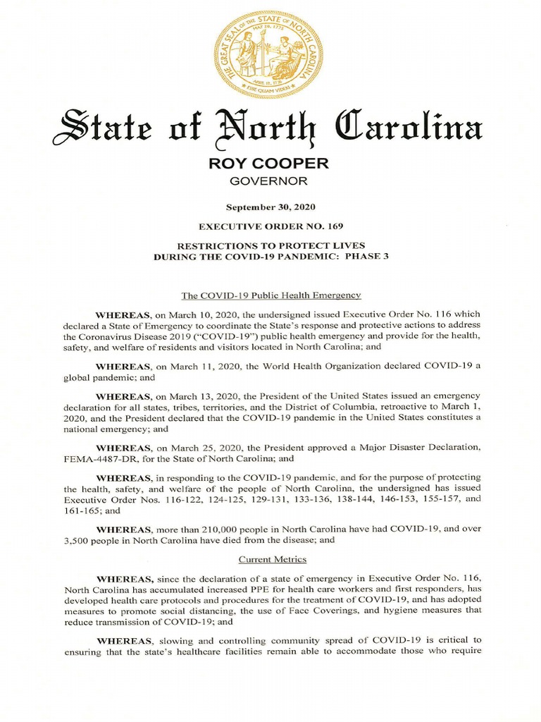 Phase 3 Executive Order | PDF | Bar | Emergency Department