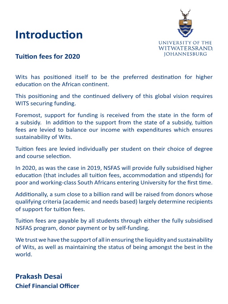 2020 Fees Book PDF | PDF | Postgraduate Education | Thesis