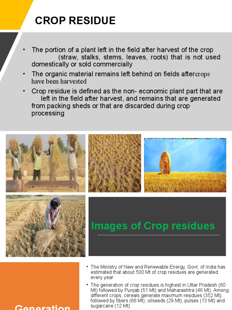 Crop Residue Management Presentation by Aparna Sharma | PDF | Soil ...