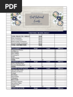 Quinceañera Budget Calculator Template | PDF