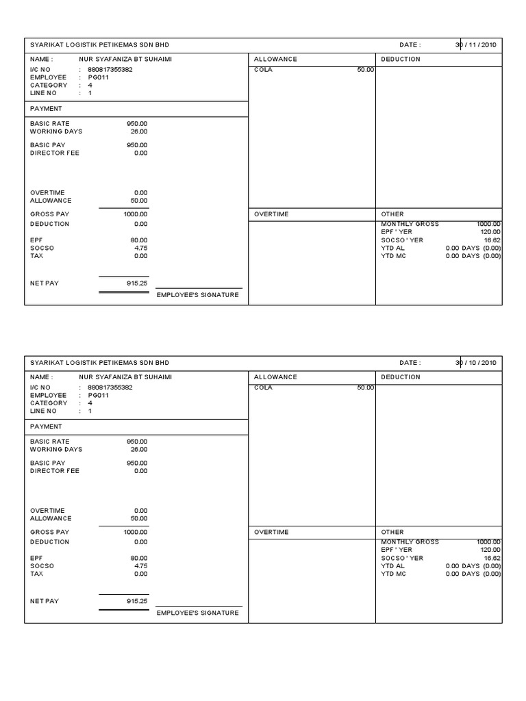 PAYSLIP | PDF | Taxes | Government Finances