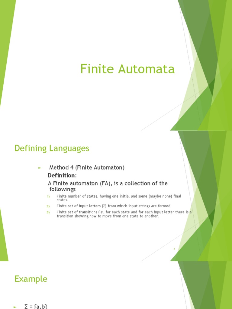 Finite Automata Pdf Formal Methods Theoretical Computer Science