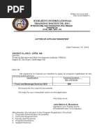TESDA-OP-CO-01-F03 - Letter of Application | PDF