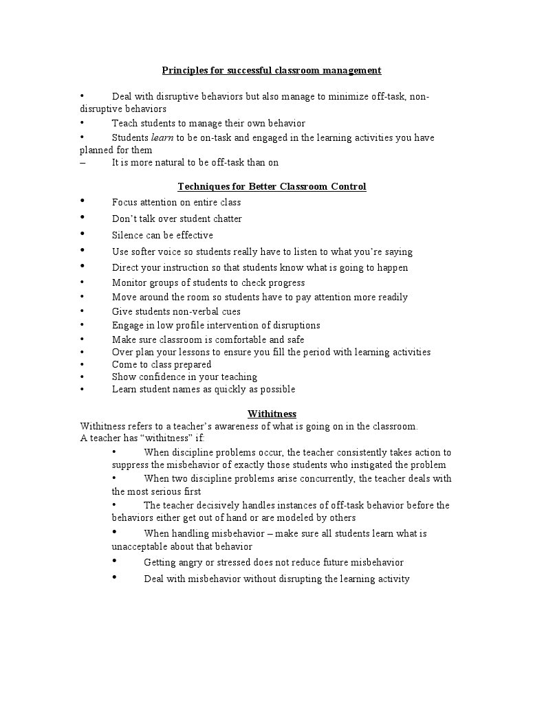 Effective Classroom Management Strategies | PDF