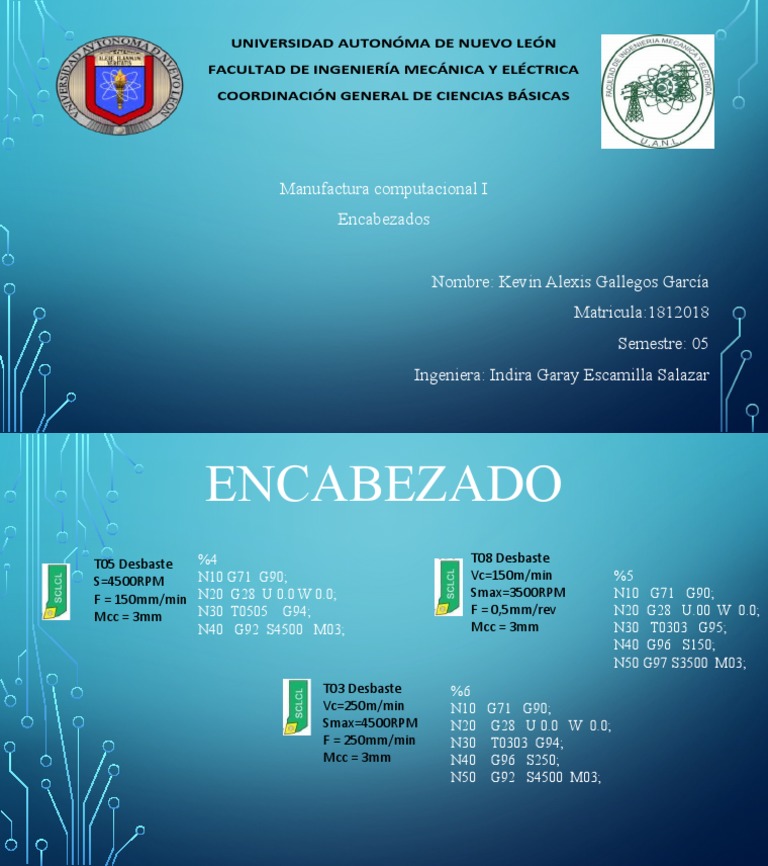 Tarea Encabezado CNC | PDF