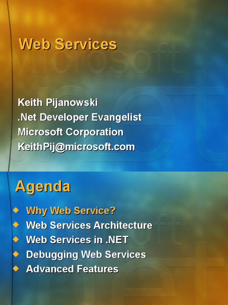 Web Services Architecture and Debugging in .NET | PDF | Web Service | World Wide Web