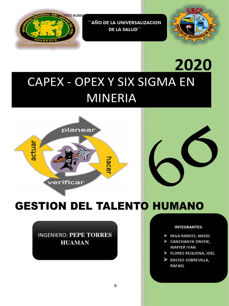Capex - Opex en Mineria PDF | PDF | Six Sigma | Business