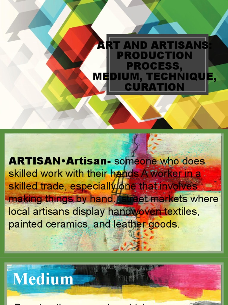 Arta 111 - Art and Artisan, Production Process, Medium, Technique ...