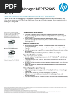 HP Color Laserjet Managed MFP E877Dn Printer Series: Datasheet | PDF ...