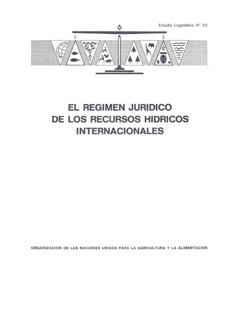 El Regimen Juridico de Los Recursos Hidricos | PDF | Organización de Comida y Agricultura ...