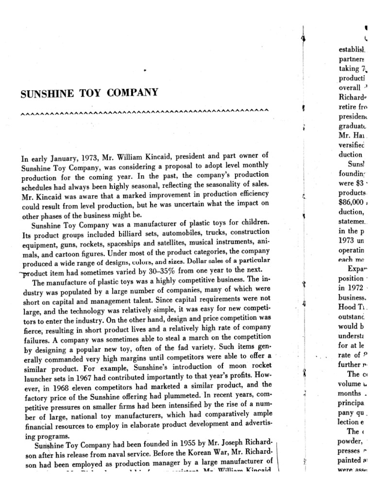 C1.- Sunshine Toy Co.