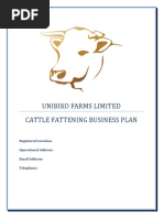 Project Proposal For Cattle and Goat Fattening and Dairy Farm (Final ...