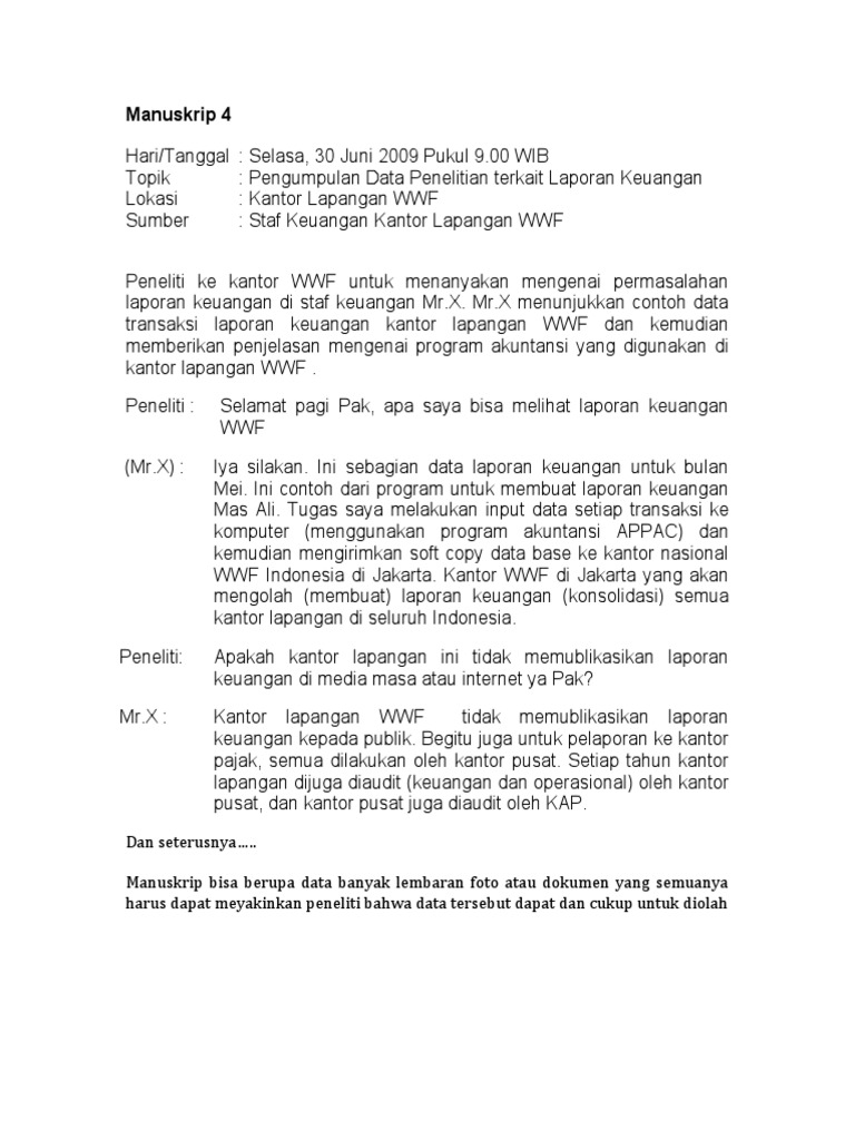Contoh Sebagian Manuscript | PDF