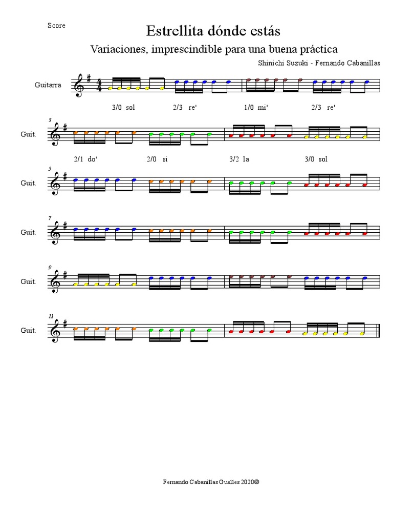 Estrellita Donde Estas | PDF