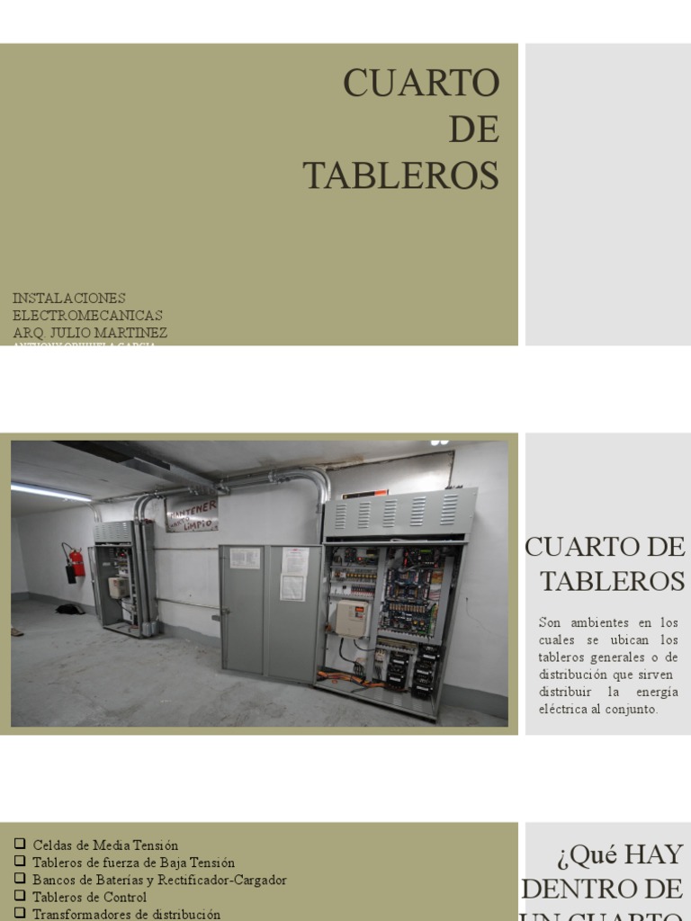Cuarto de Tableros y Cuarto de Control | PDF | Transformador ...