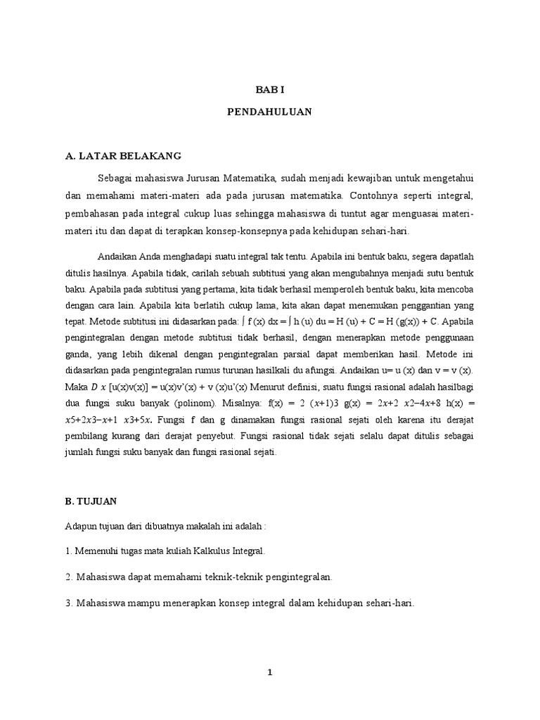 CBR Kalkulus Integral | PDF | Metode & Bahan Ajar