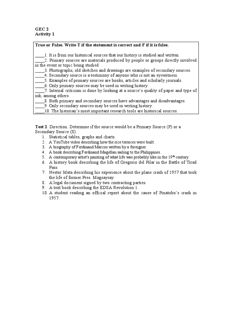 Module 2 Activity 1 | PDF
