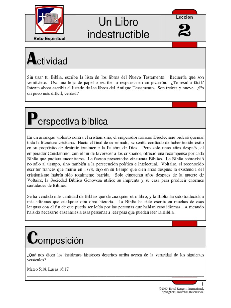 2 Libro Indestructible | Descargar gratis PDF | Biblia | Libros
