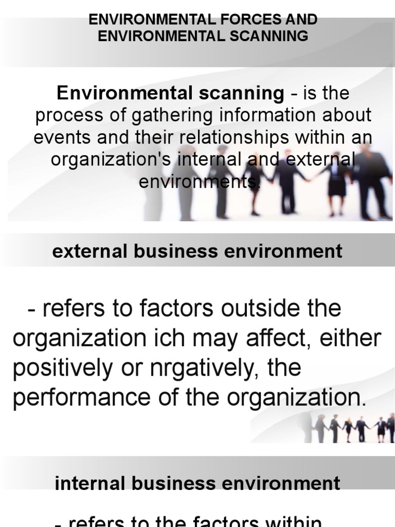 Environmental Forces and Environmental Scanning | PDF | Economies ...