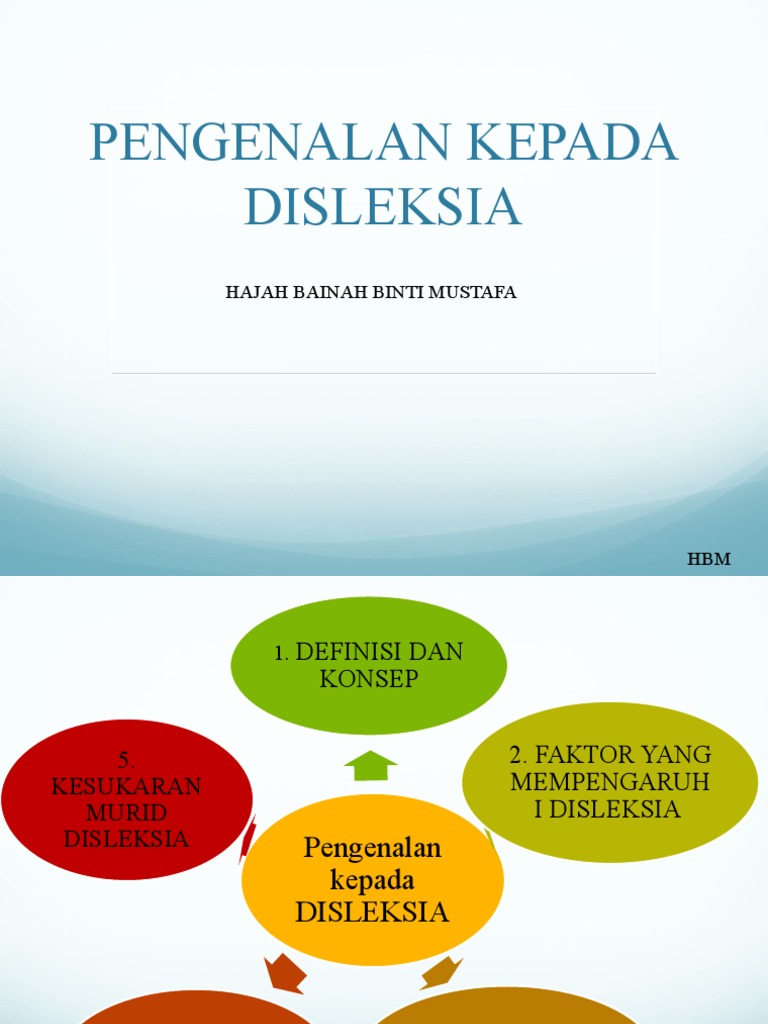 Tajuk 1 Pengenalan Kepada Disleksia | PDF