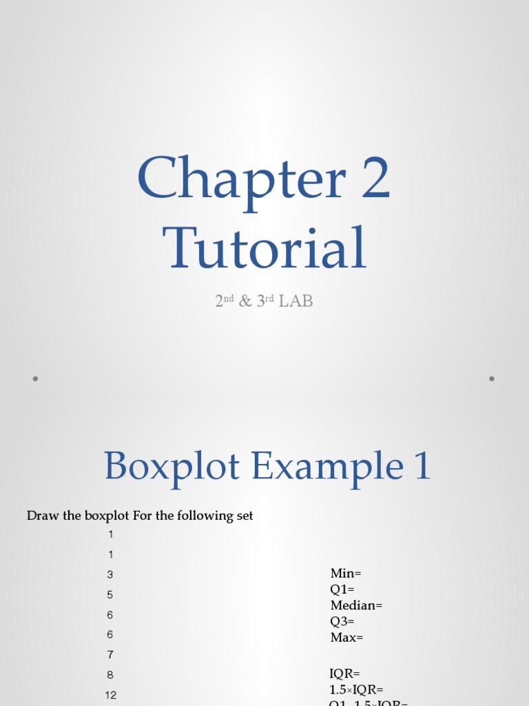 Boxplot and Statistical Analysis Tutorial | PDF | Quartile | Statistics