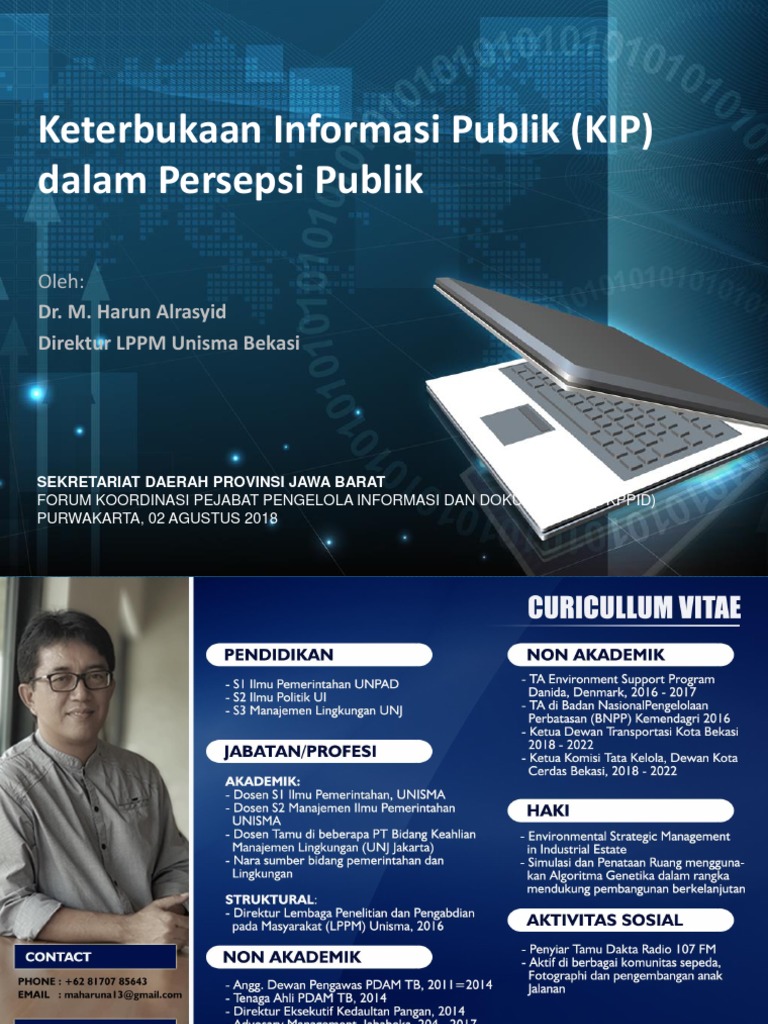 Harun Al Rasyid, M.Si. Sejarah Dan Profil | PDF