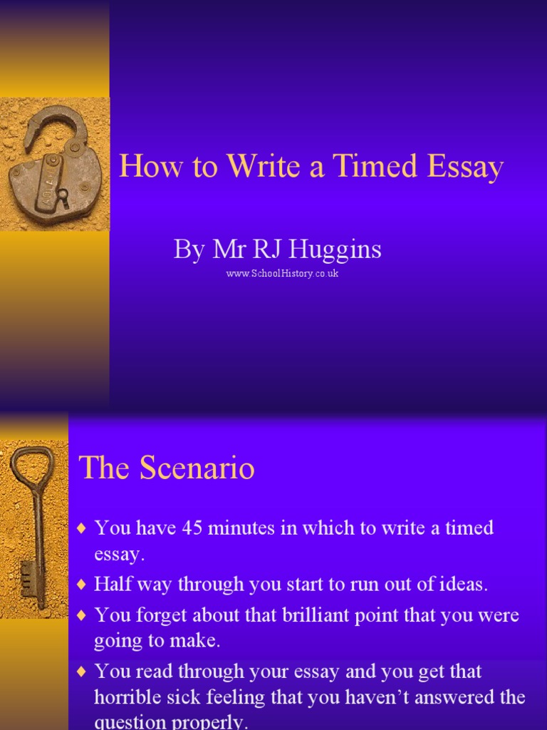 Timed Essay Writing Guide | PDF | Brainstorming | Essays