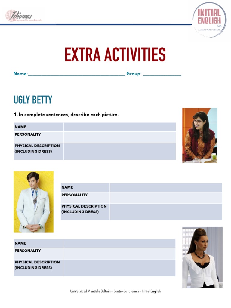 Extra Activities 2019 | PDF | Clothing