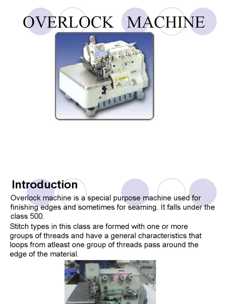 Session-9Overlock Machine | PDF | Seam (Sewing) | Sewing Machine