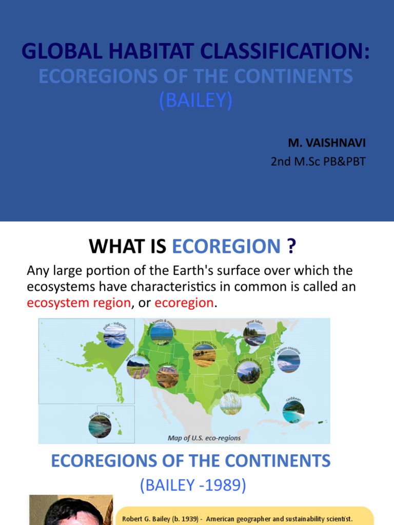 Global Habitat Classification:: Ecoregions of The Continents | PDF ...