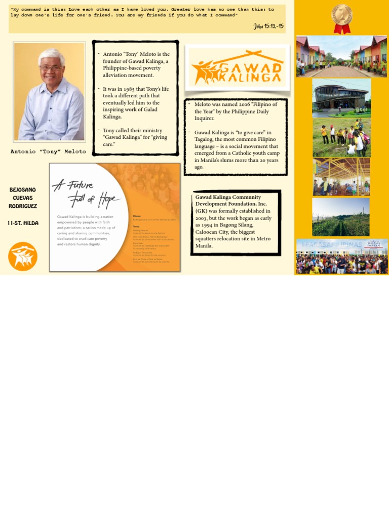 Antonio "Tony" Meloto: Gawad Kalinga Community Development Foundation ...